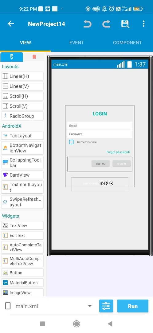 Sketchub • login ui 2