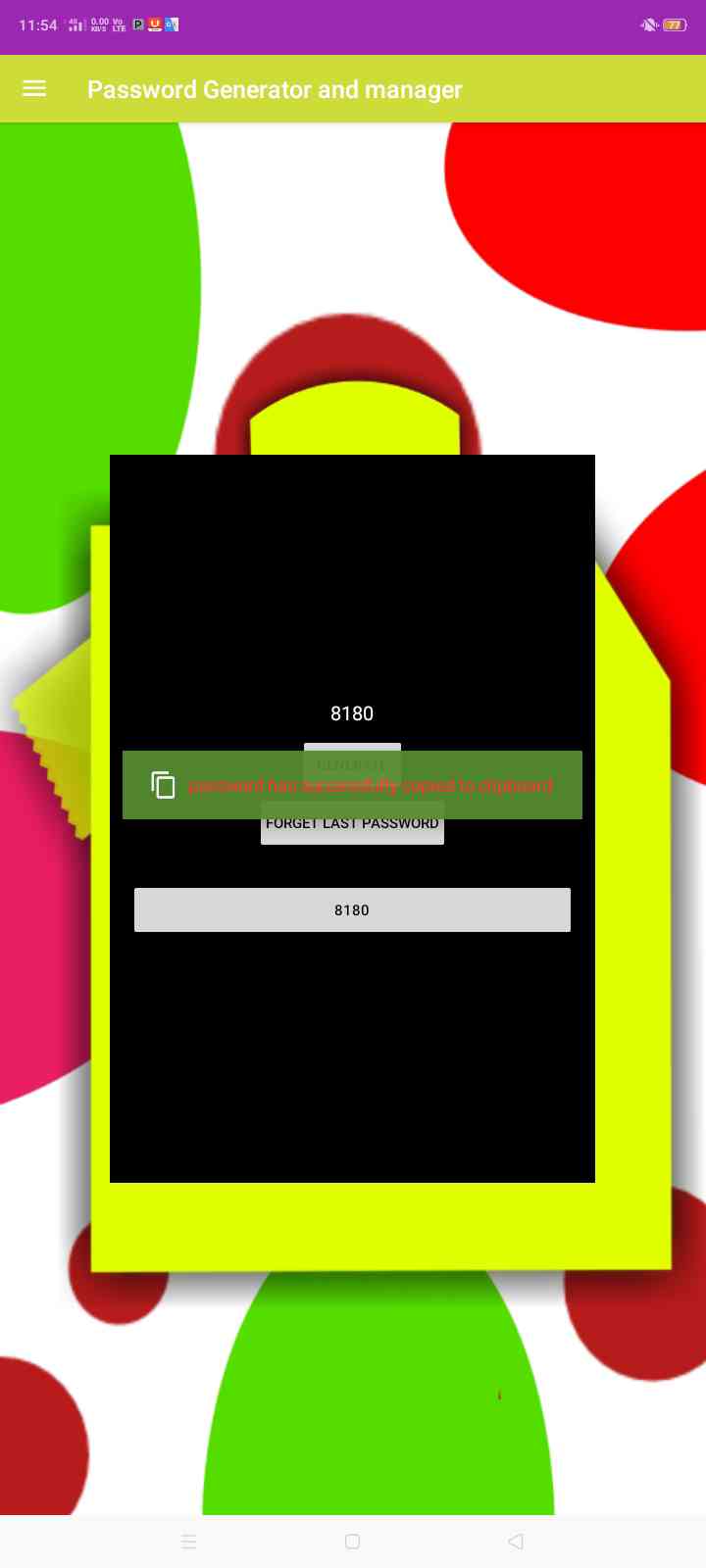 Sketchub • Random password generator and manager