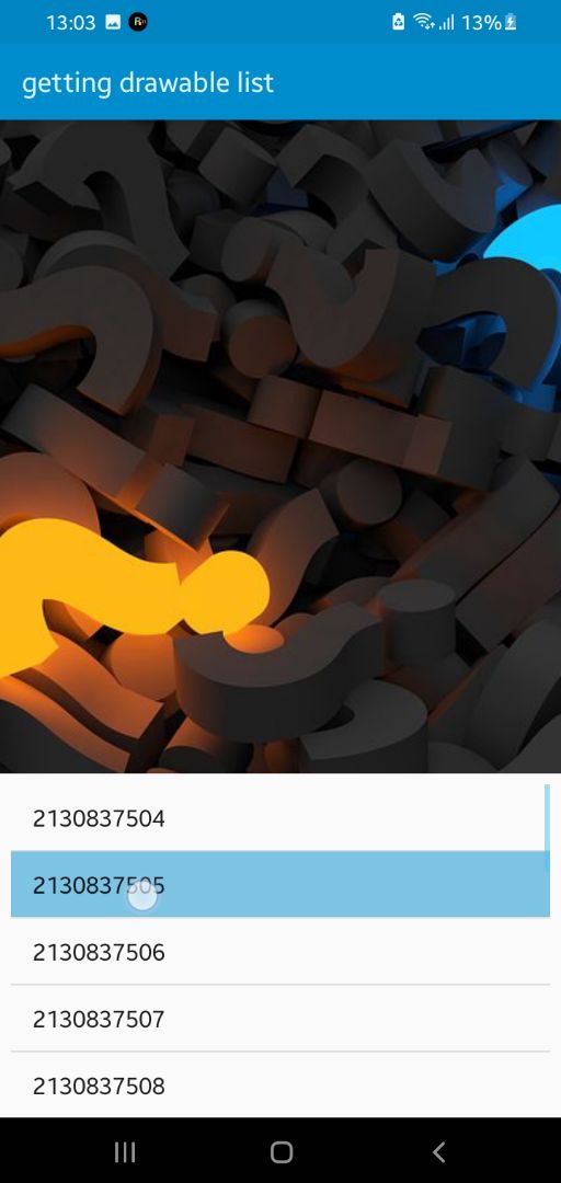 Sketchub • Images List - list drawable into liststring