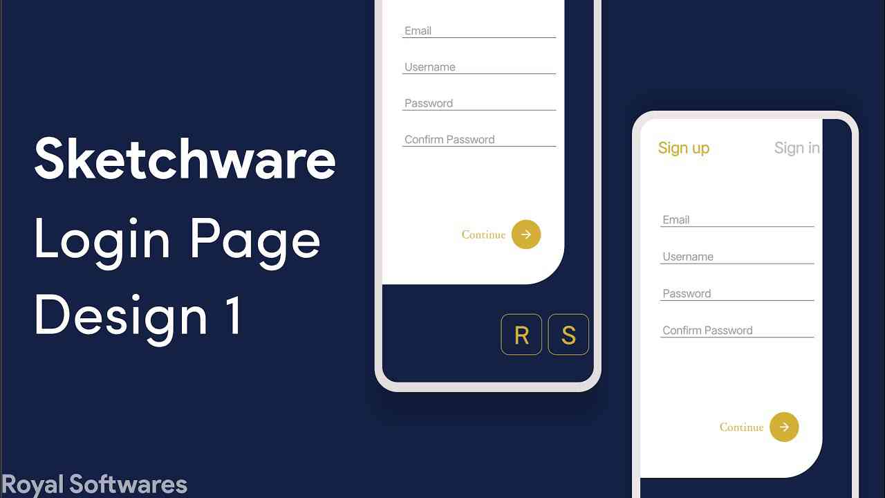 Sketchub • Design 1 : Signup Page