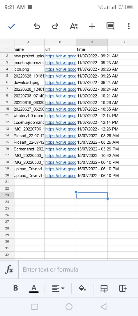 Sketchub • Upload Files google Drive and store Data sheet