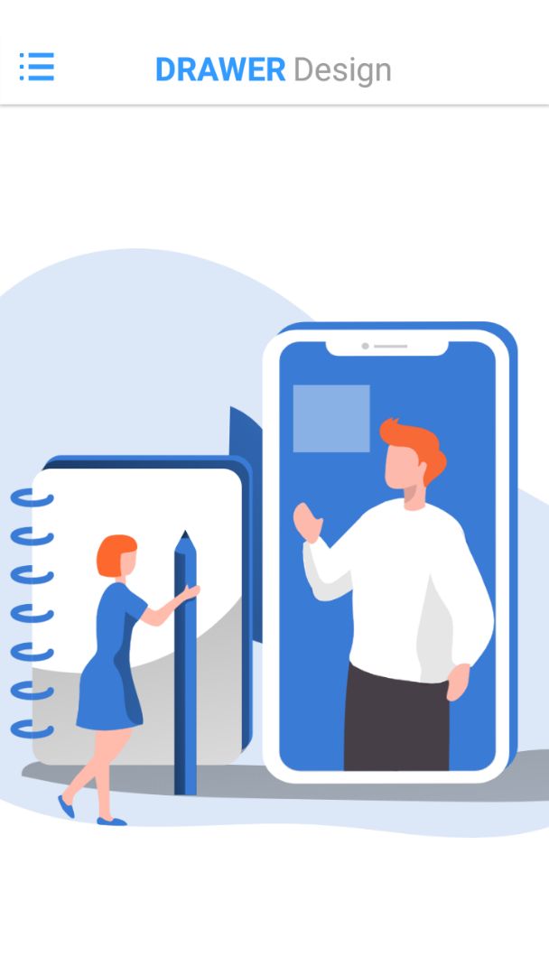 Sketchub • Drawer ui design