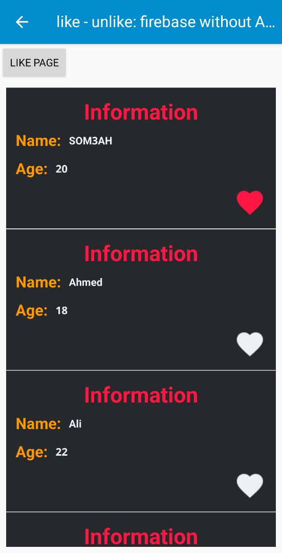 Sketchub • Like - unlike: firebase without Authentication