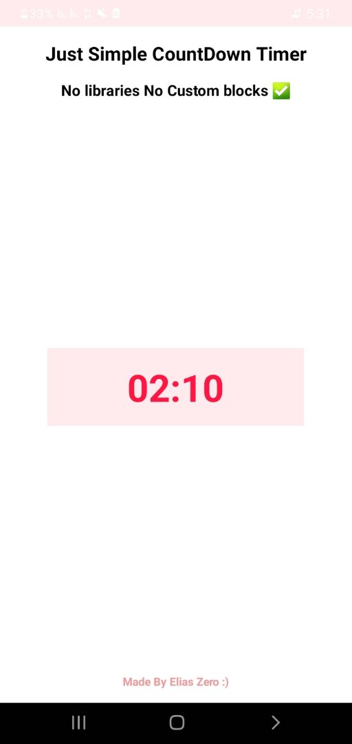 Sketchub • Simple CountDown Timer