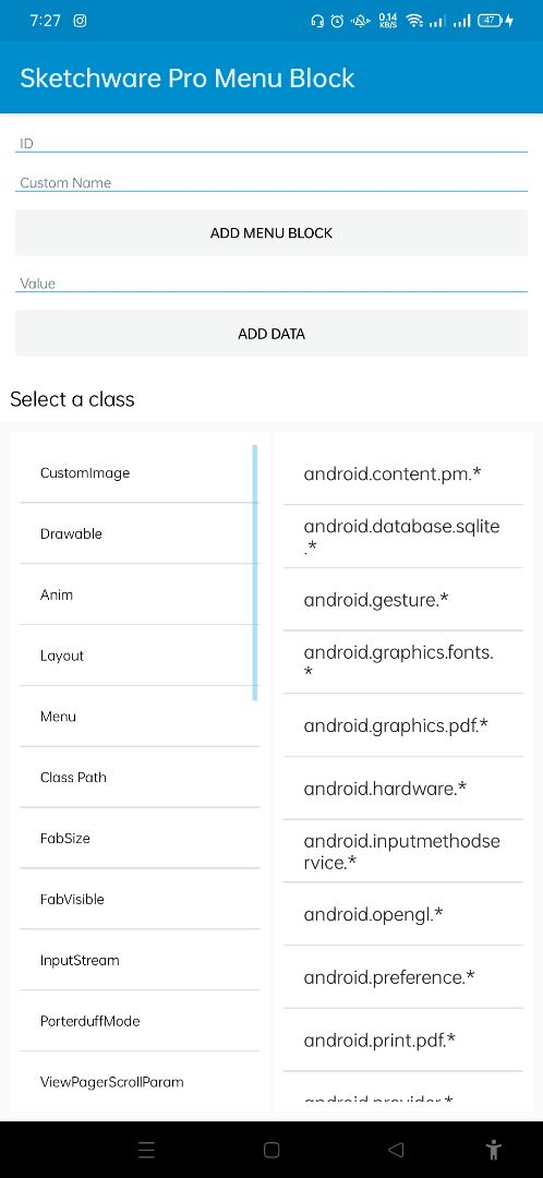 Sketchub • Sketchware Pro Menu Block