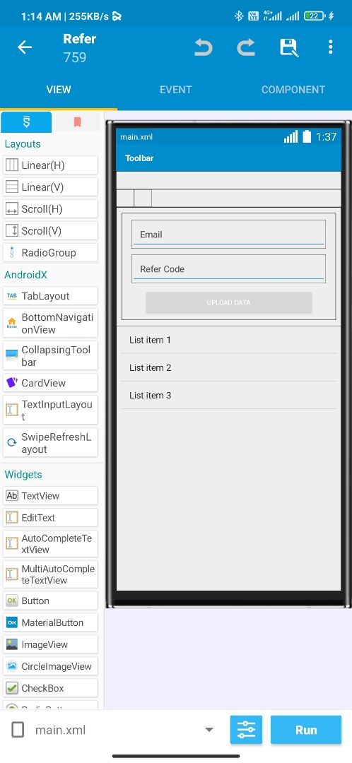 Sketchub • Refer Code with Get data
