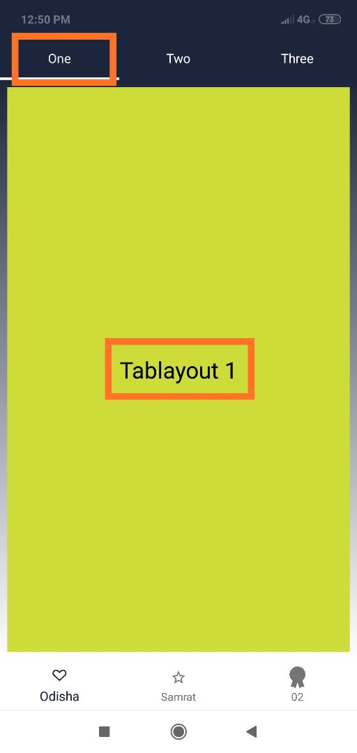 Sketchub • Navigation with Tablayout in one activity