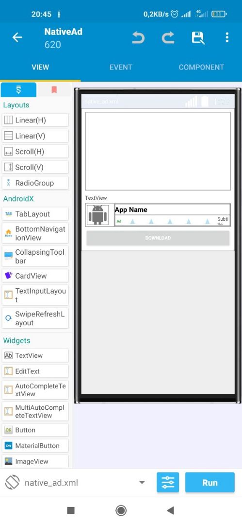 Sketchub • Native AdView - Admob