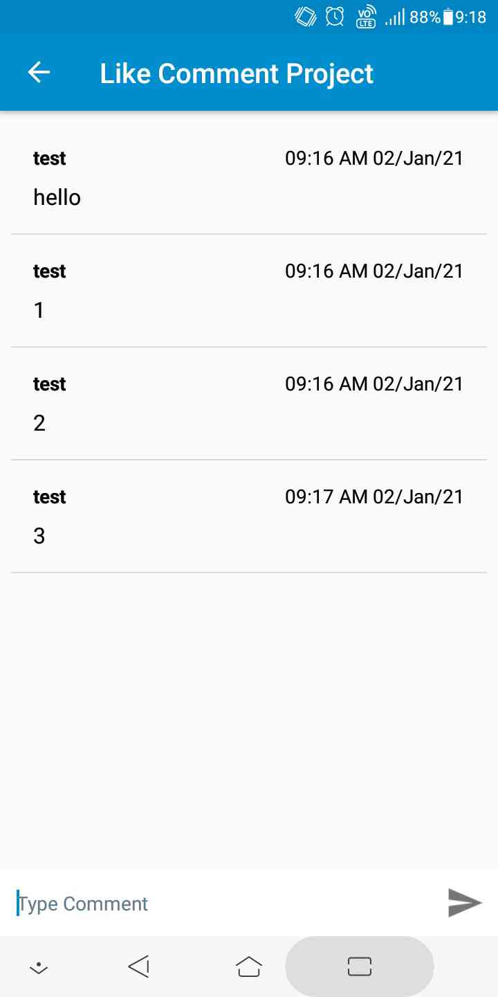 Sketchub • Likes & Comments Example