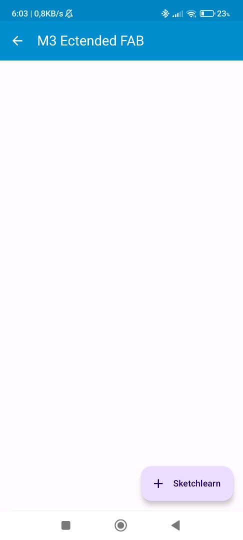 Sketchub • Material 3 - Extented FAB