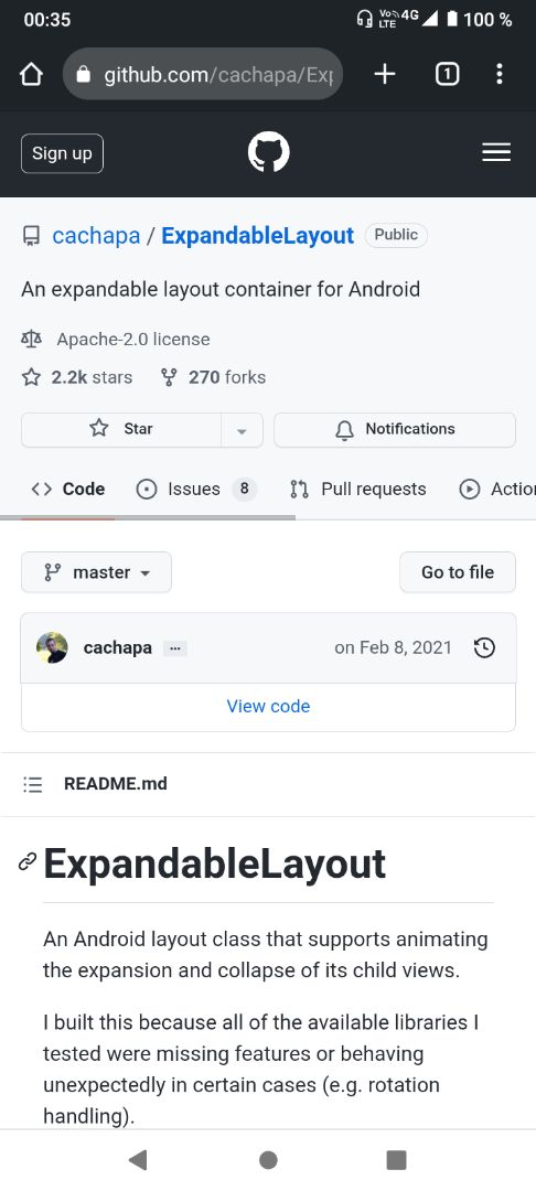 Sketchub • Expandible (Slowly) Layout