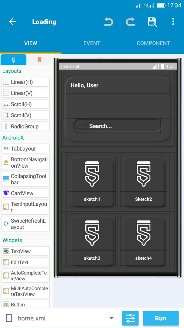 Sketchub • Home Ui