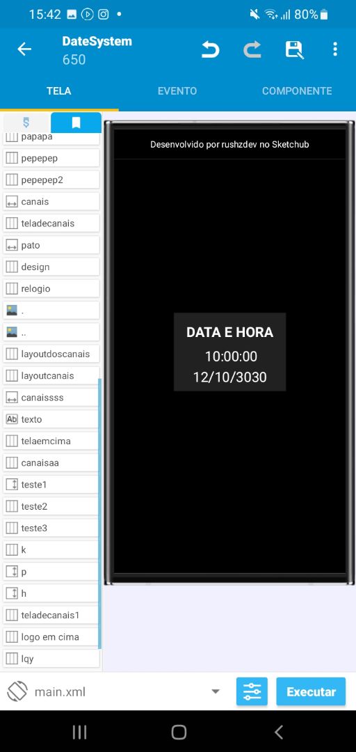Sketchub • Date And Hour Time