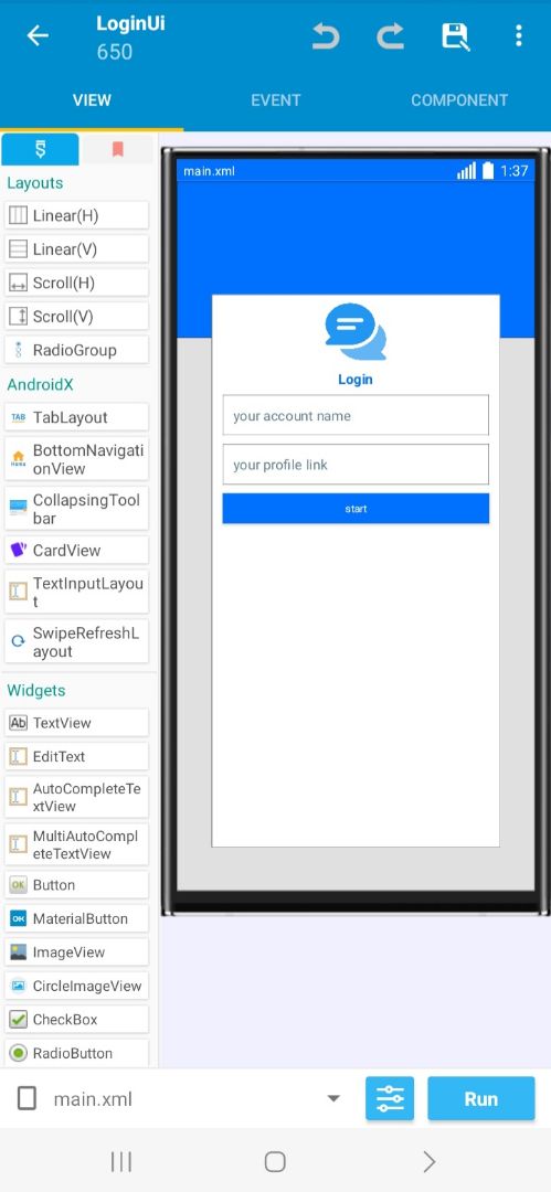 Sketchub • Login Ui