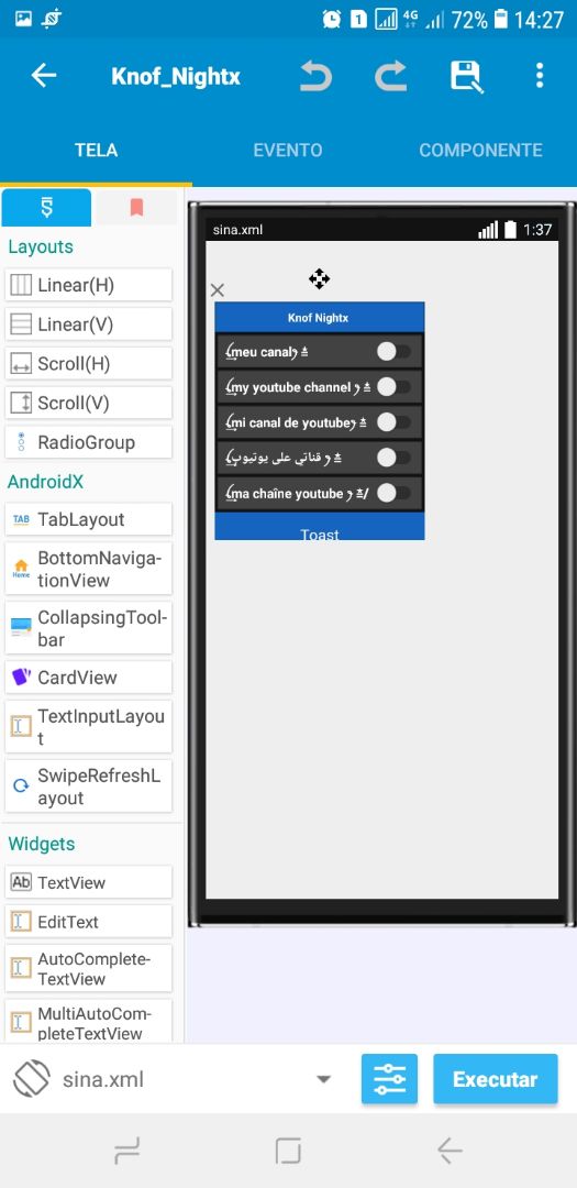 Sketchub • Menu Window