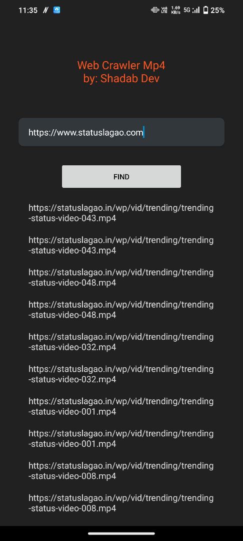 Sketchub • Web Crawler Fetches mp4