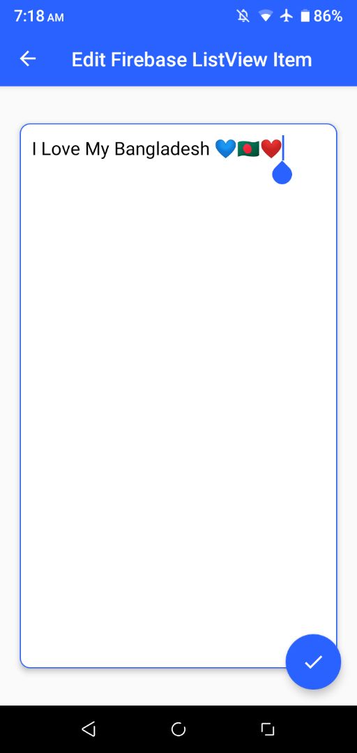 Sketchub • Edit Firebase ListView Item
