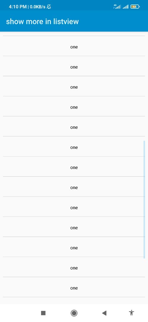 Sketchub • show more in listview