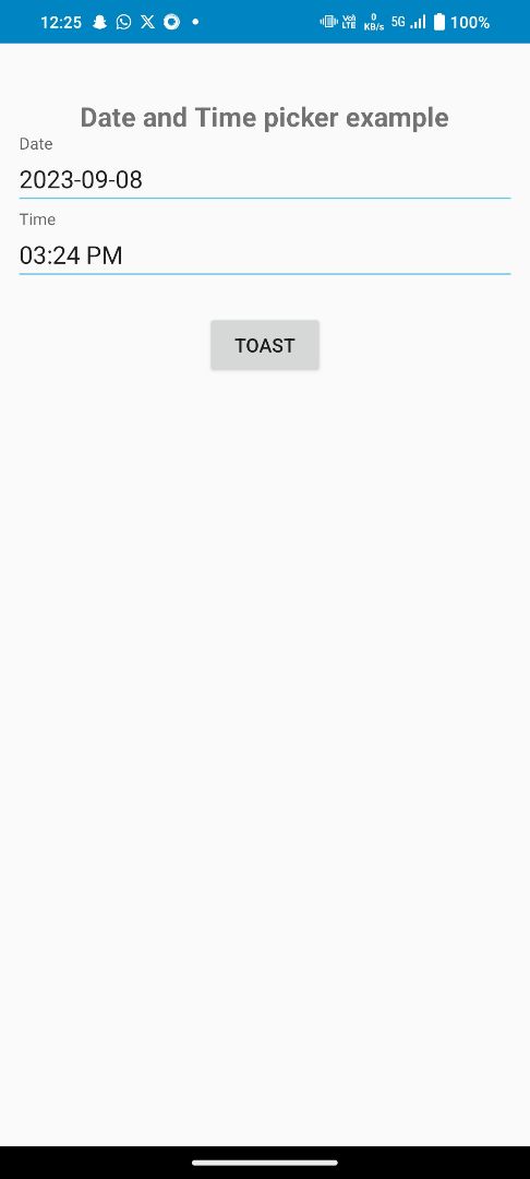 Sketchub • Date Time Picker EditText View
