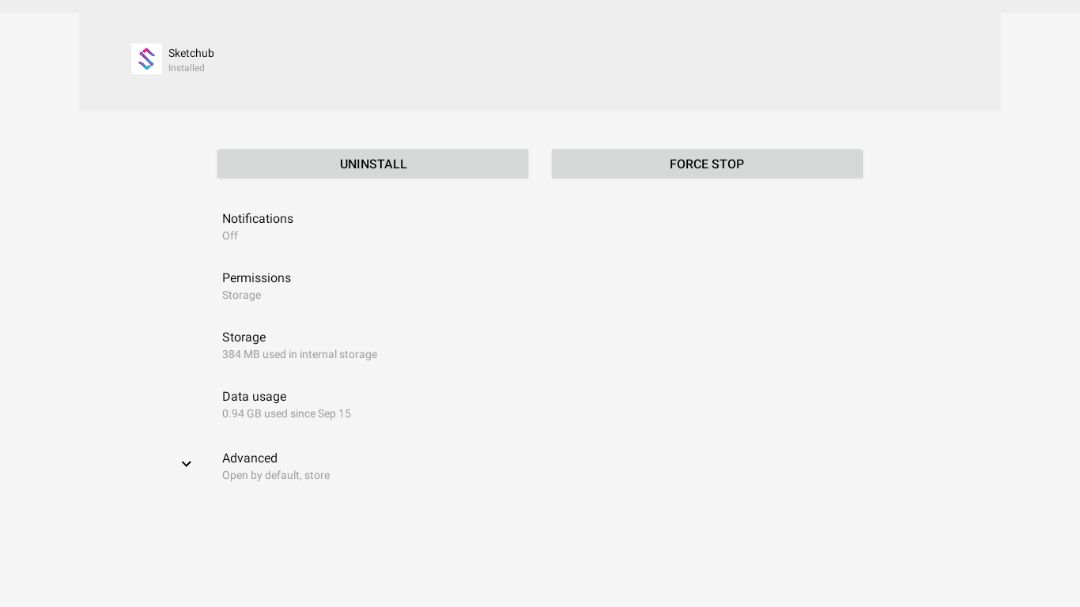 Sketchub • App Info UI