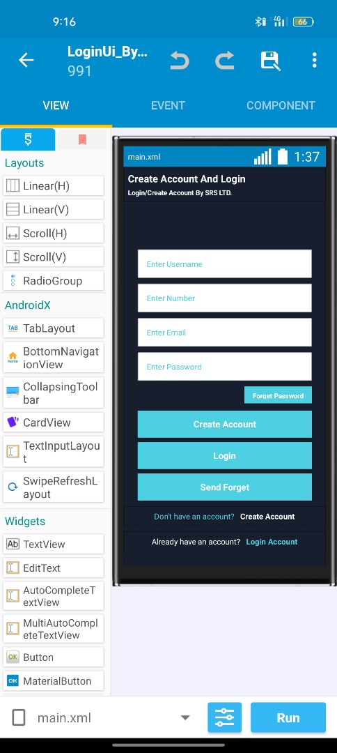 Sketchub • Login Ui