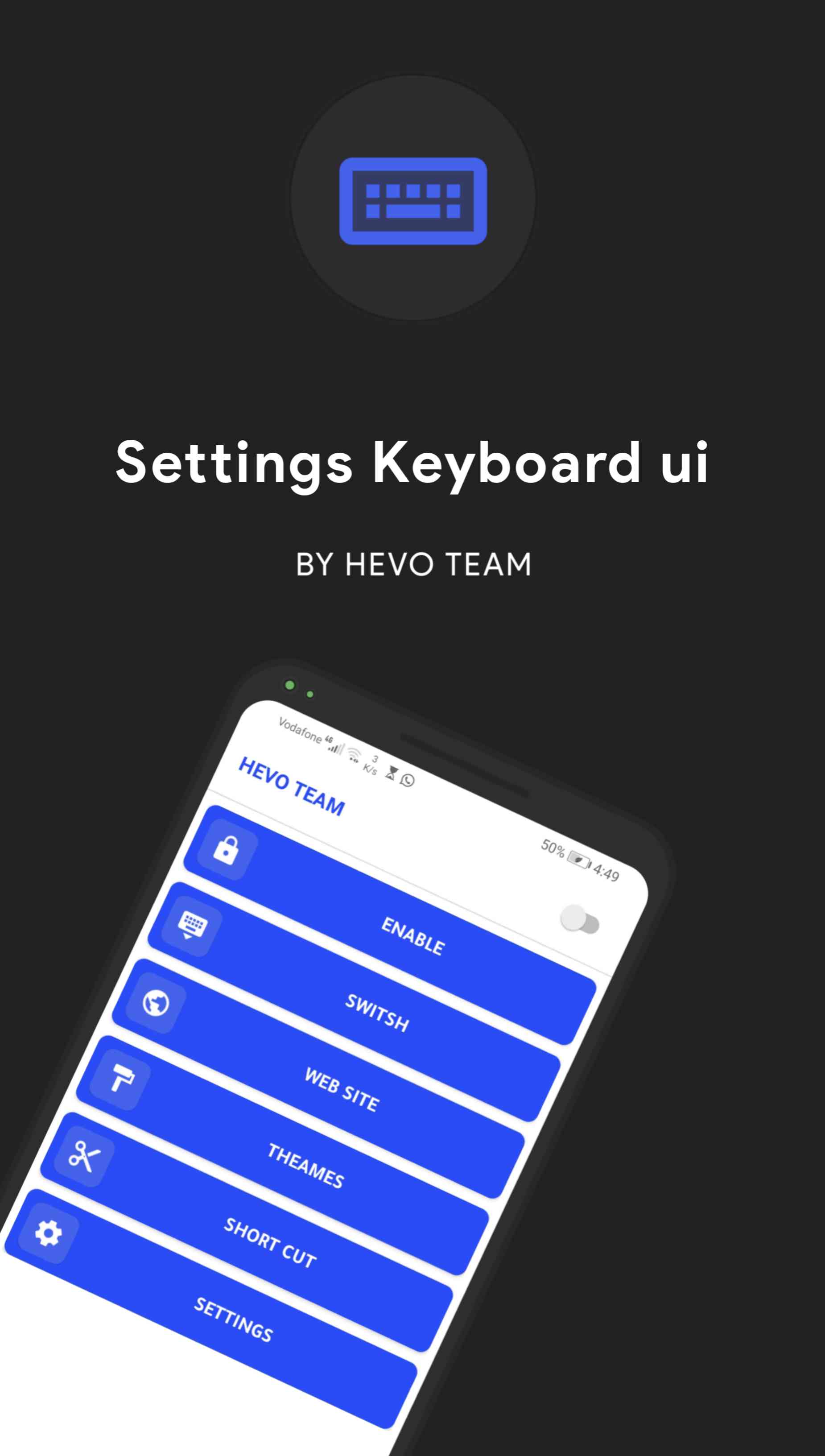 Sketchub • Settings keyboard ui