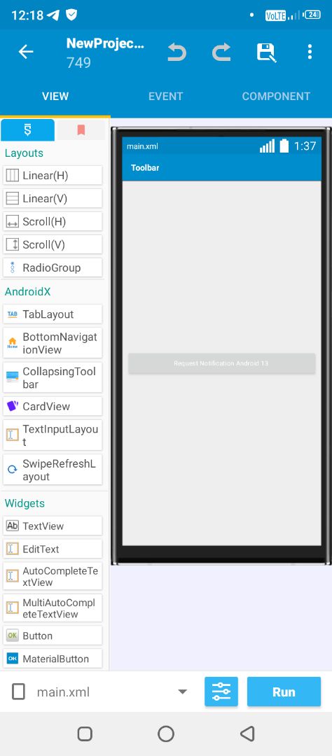 Sketchub • Request Notification In Android 13+