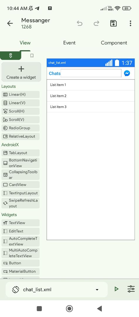 Sketchub • Messanger UI