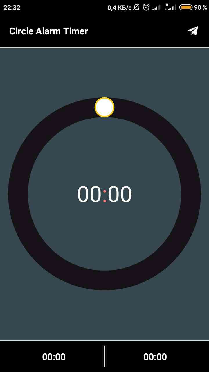 Sketchub • Circle Alarm Timer View