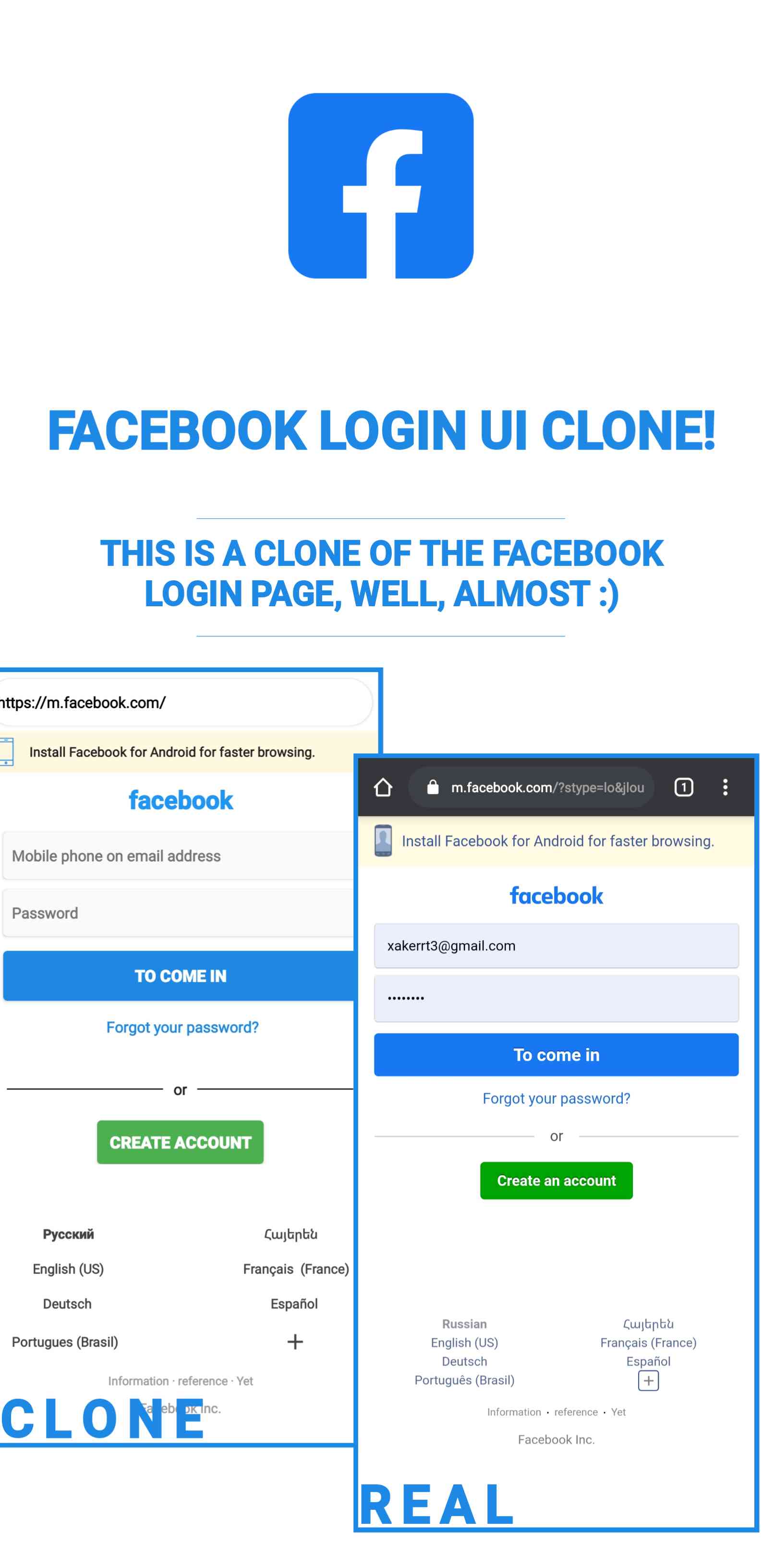 Sketchub • Facebook login UI clone! by ELIRUOFFICIAL